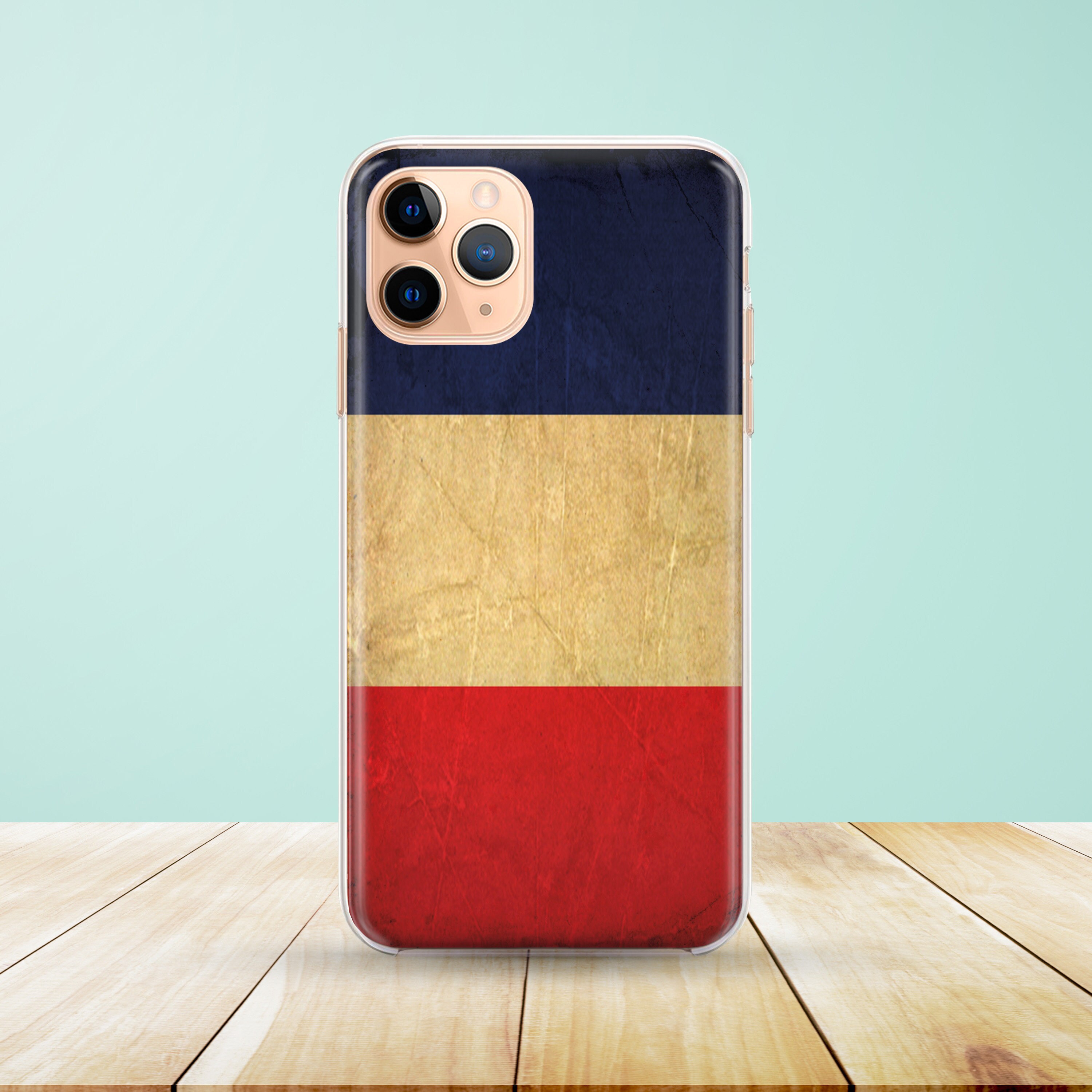 Vintage Flag France Phone Case Available for iPhone 16, 14, 13, 12, 11 ...