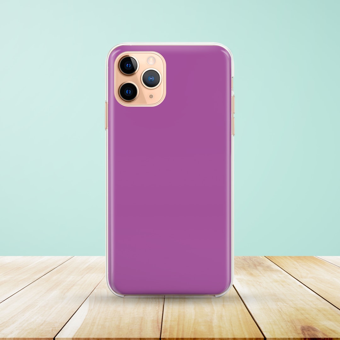 Plain Purple Phone Case Available for iPhone 16, 11, XR, XS, XS Max ...