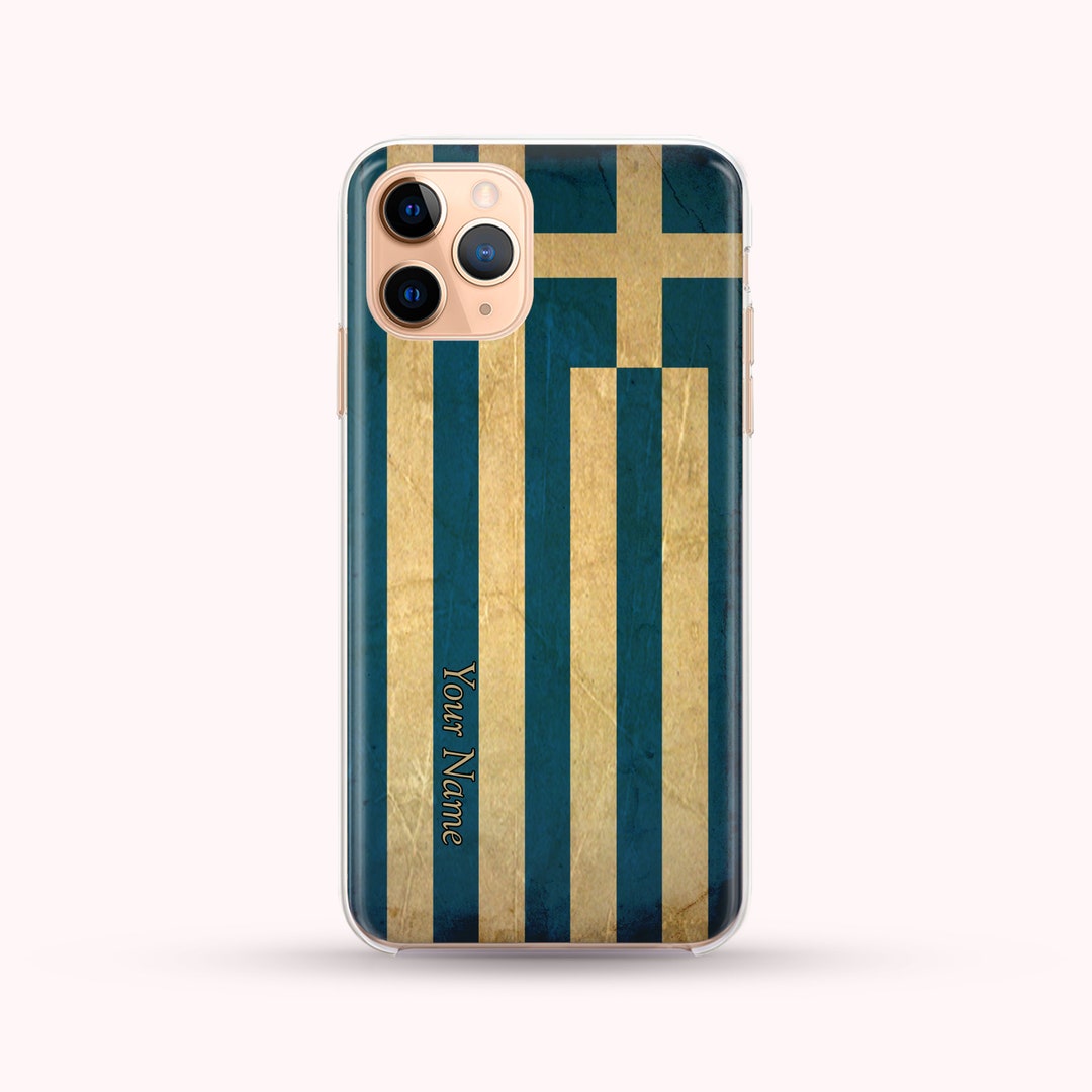 Custom Vintage Flag Greece Phone Case Available for iPhone 15, 14, 13 ...