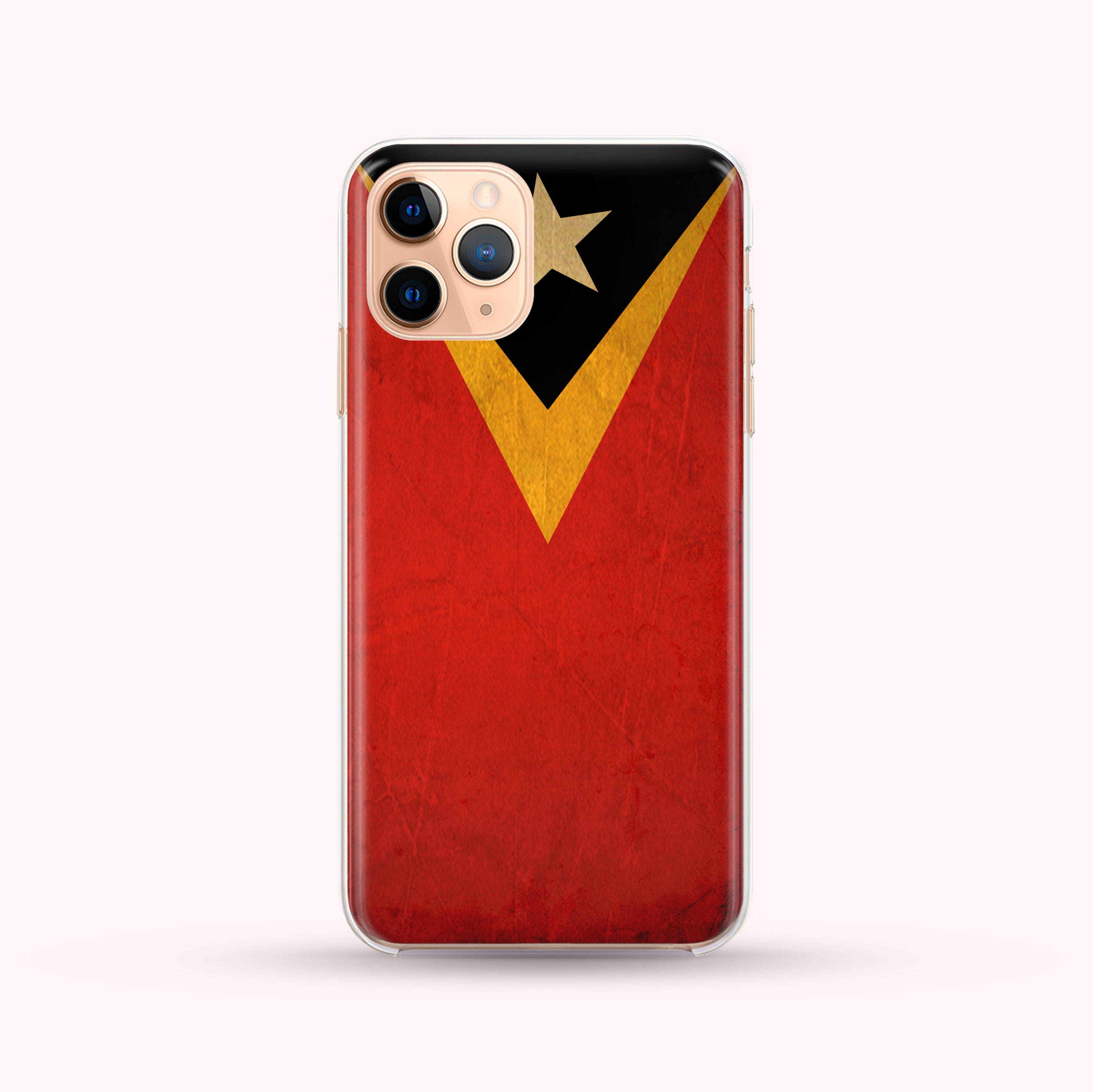 Vintage Flag East Timor Phone Case Available for iPhone 16, 11, XR, XS ...