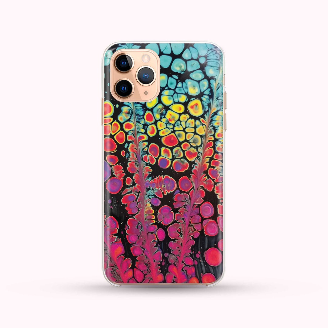 Abstract Rainbow Phone Case Available for iPhone 14, 13, 12, 11, XS Max ...