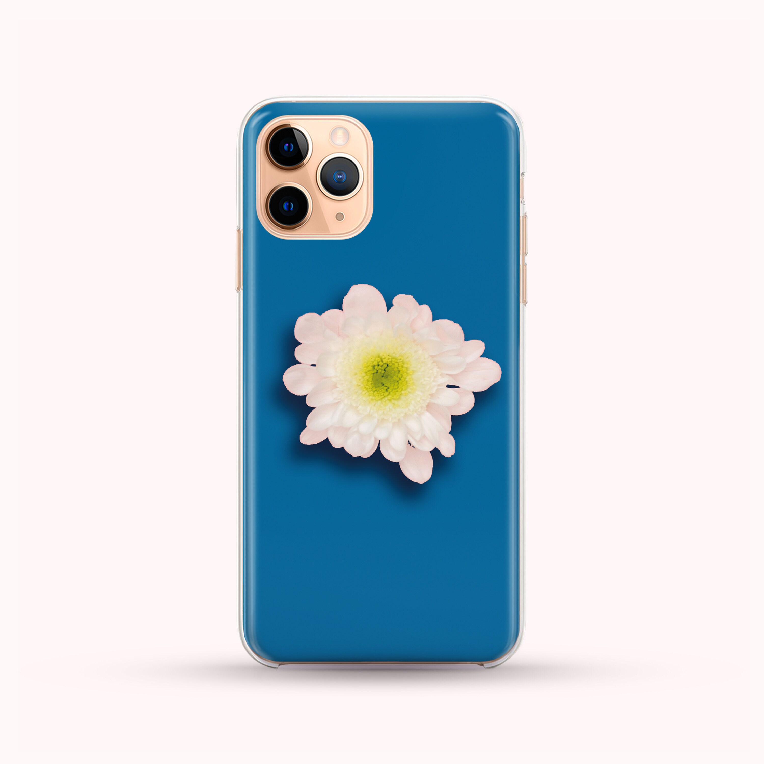 Floral White Flower Daisy on Blue Samsung iPhone 11 Phone Case - Etsy