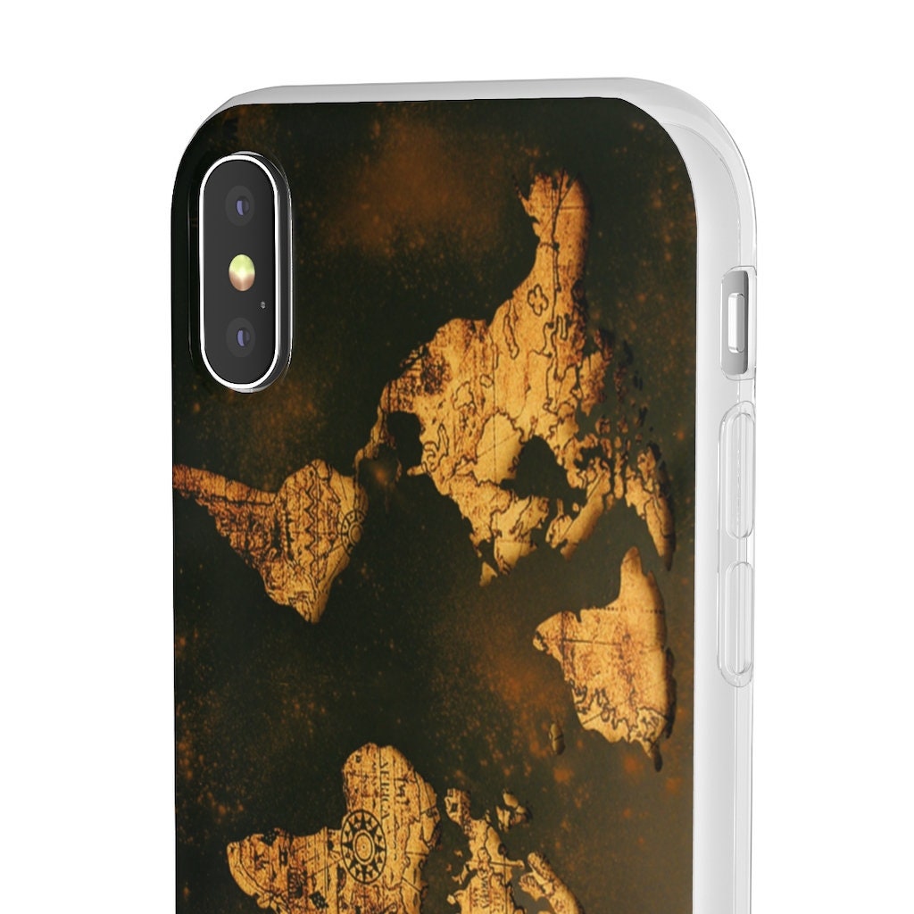 Vintage Grunge World Map Planet Earth Phone Case Available for iPhone ...