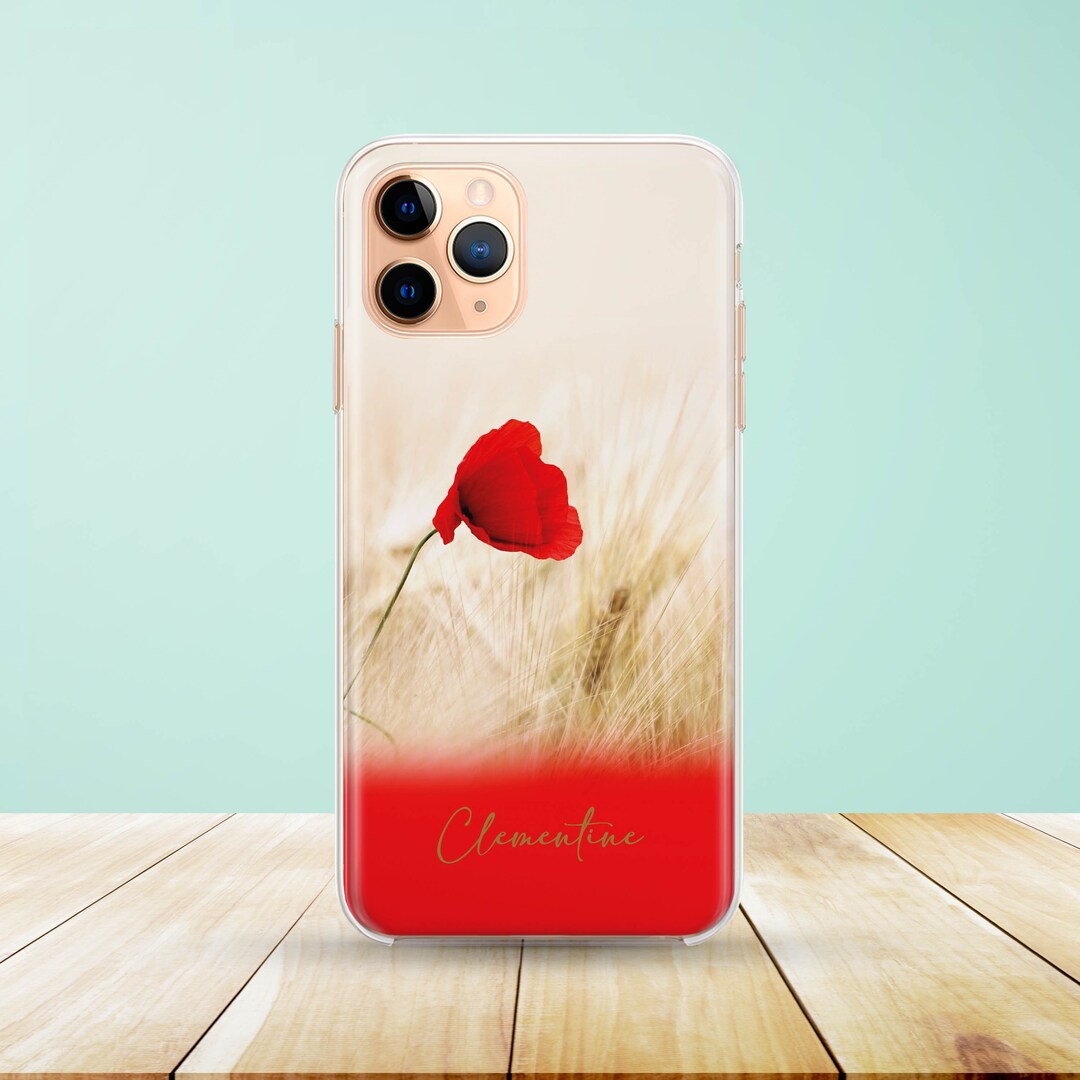 Personalized Case Poppy Flower Phone Case Available for iPhone 14, 13 ...