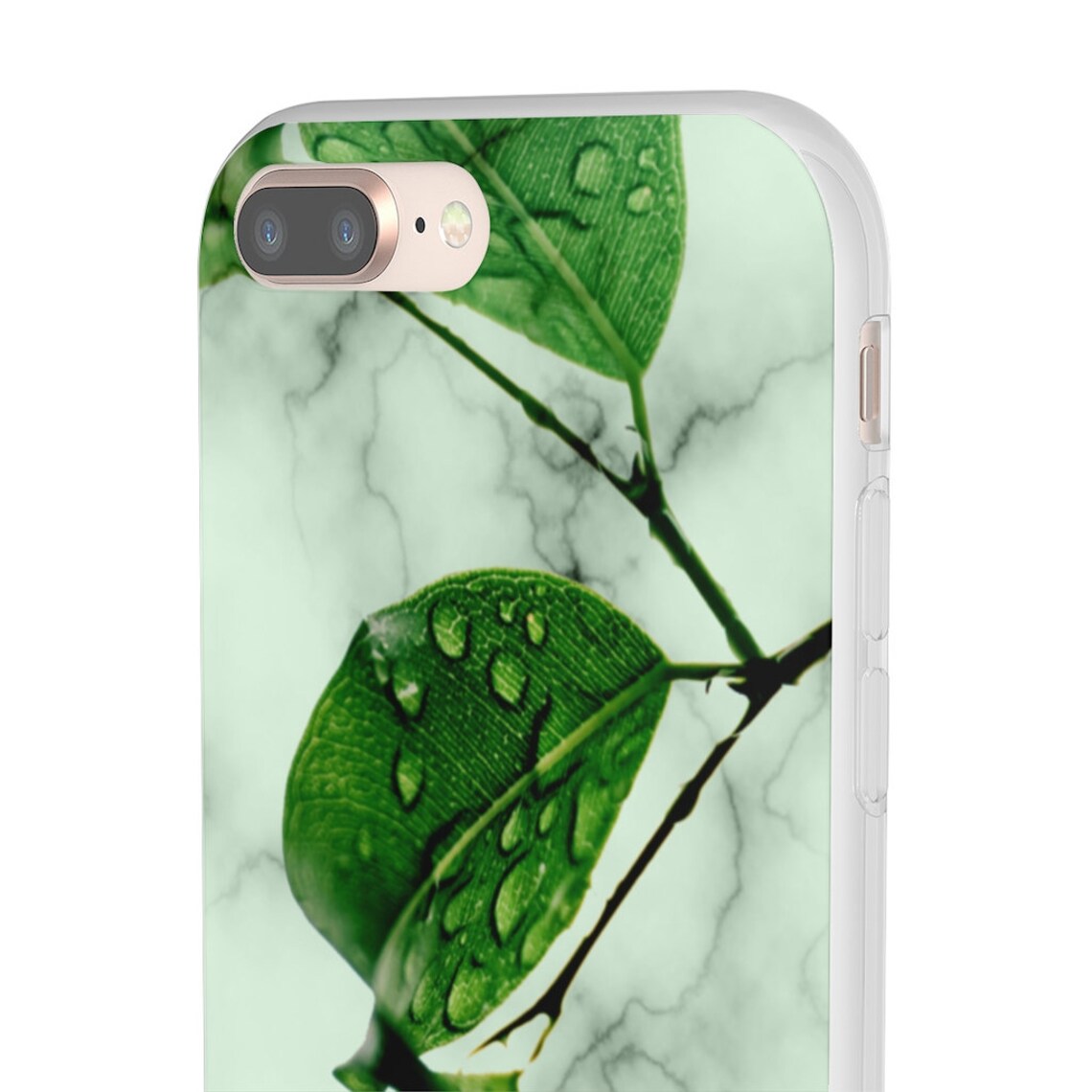 Grey Mint Green Leaves Marble Samsung iPhone Case Available for iPhone ...