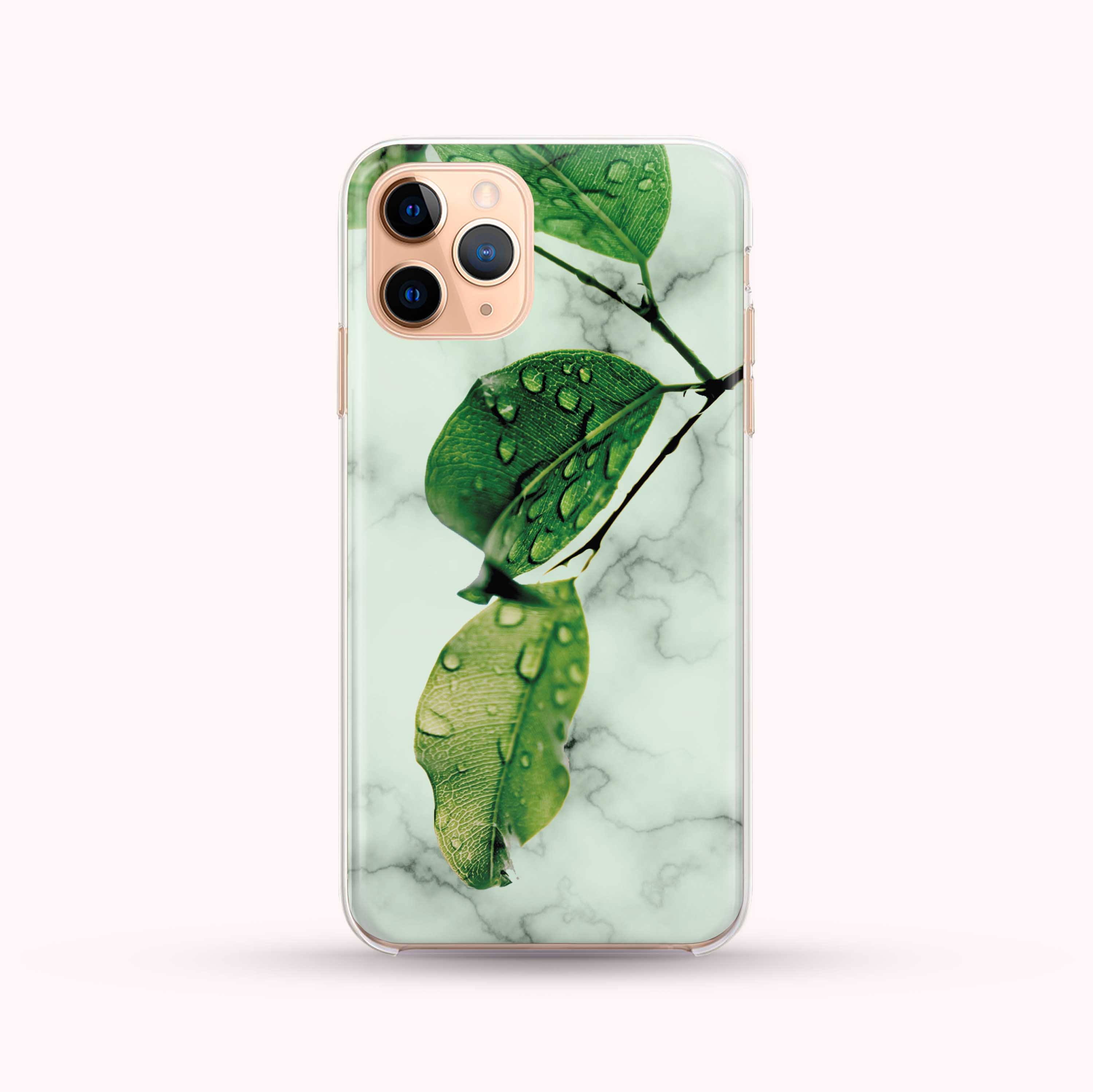 Grey Mint Green Leaves Marble Samsung iPhone Case Available for iPhone ...