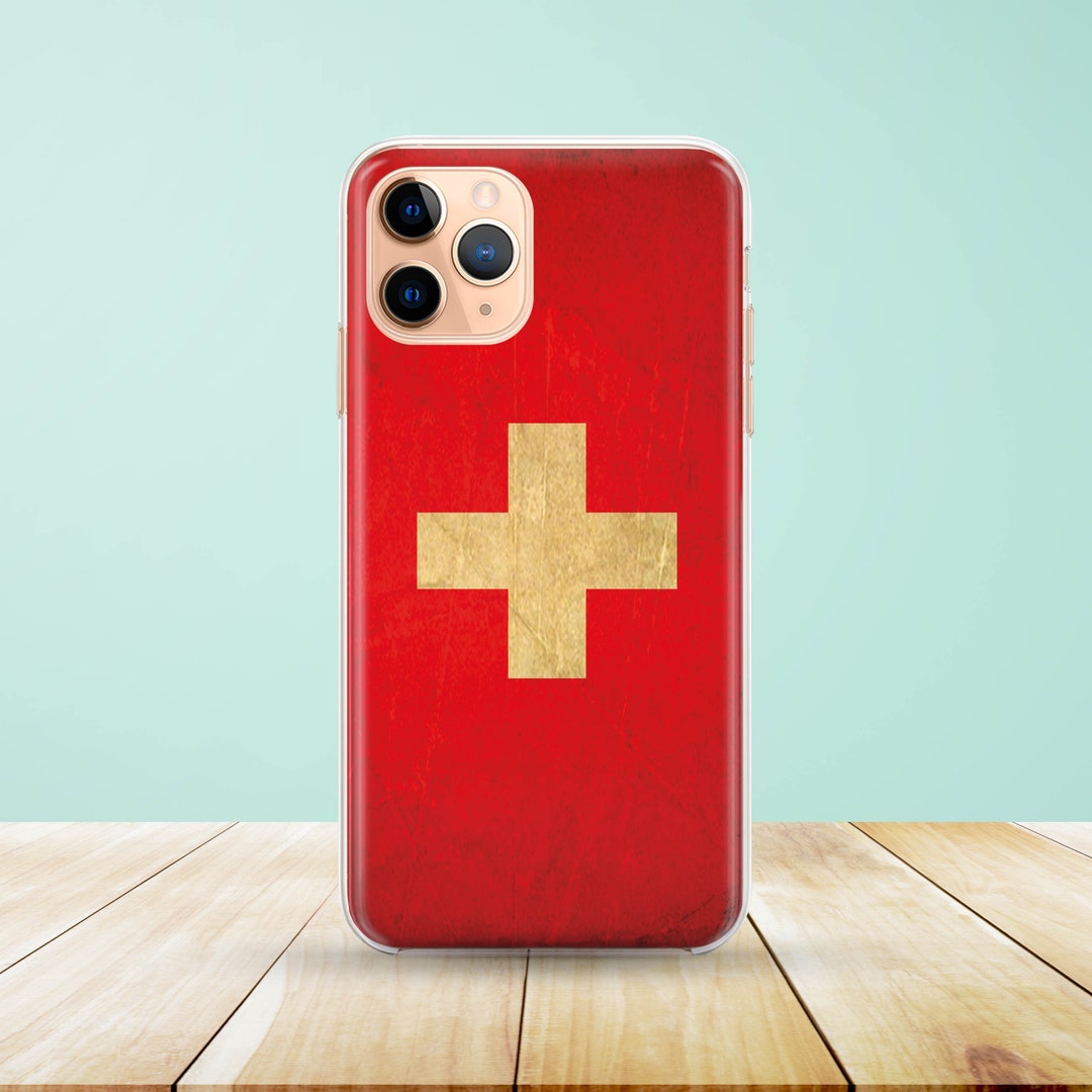 Vintage Flag Switzerland Phone Case Available for iPhone 16, 14, 13, 12 ...