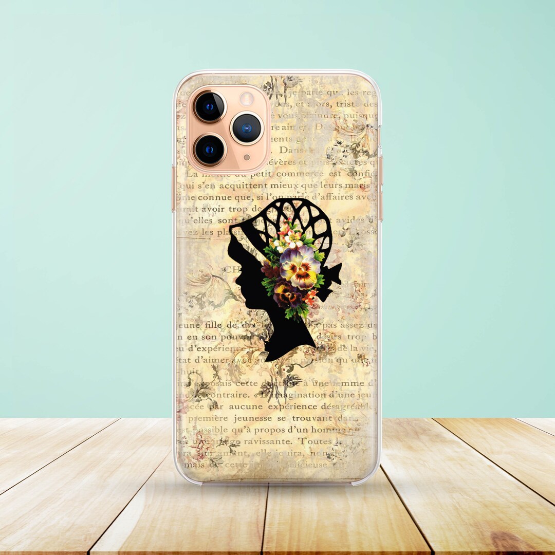 Vintage Silhouette of a Lady Phone Case Available for iPhone - Etsy