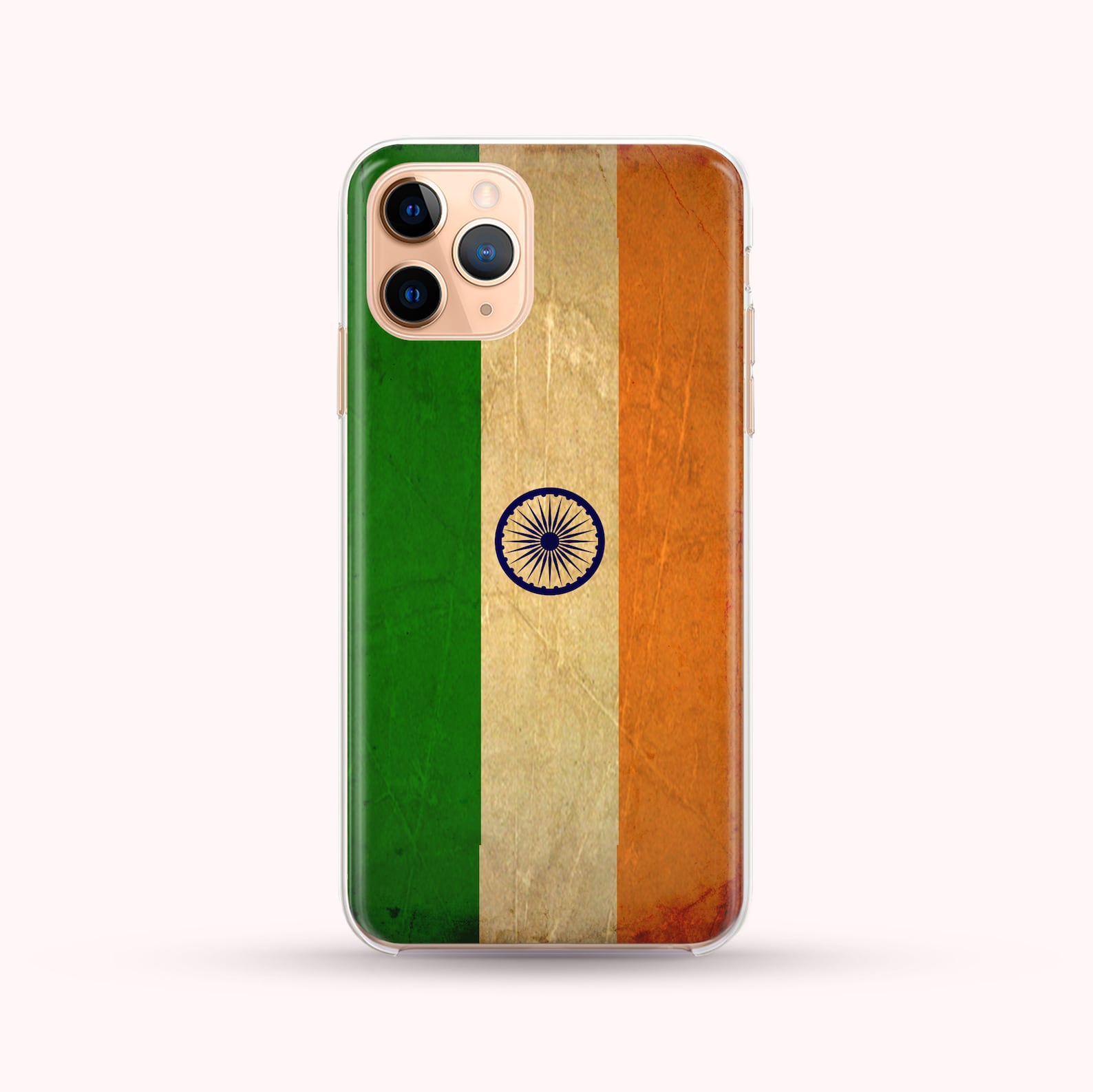 Vintage Flag India Phone Case Available for iPhone 16, 14, 13, 12, 11 ...
