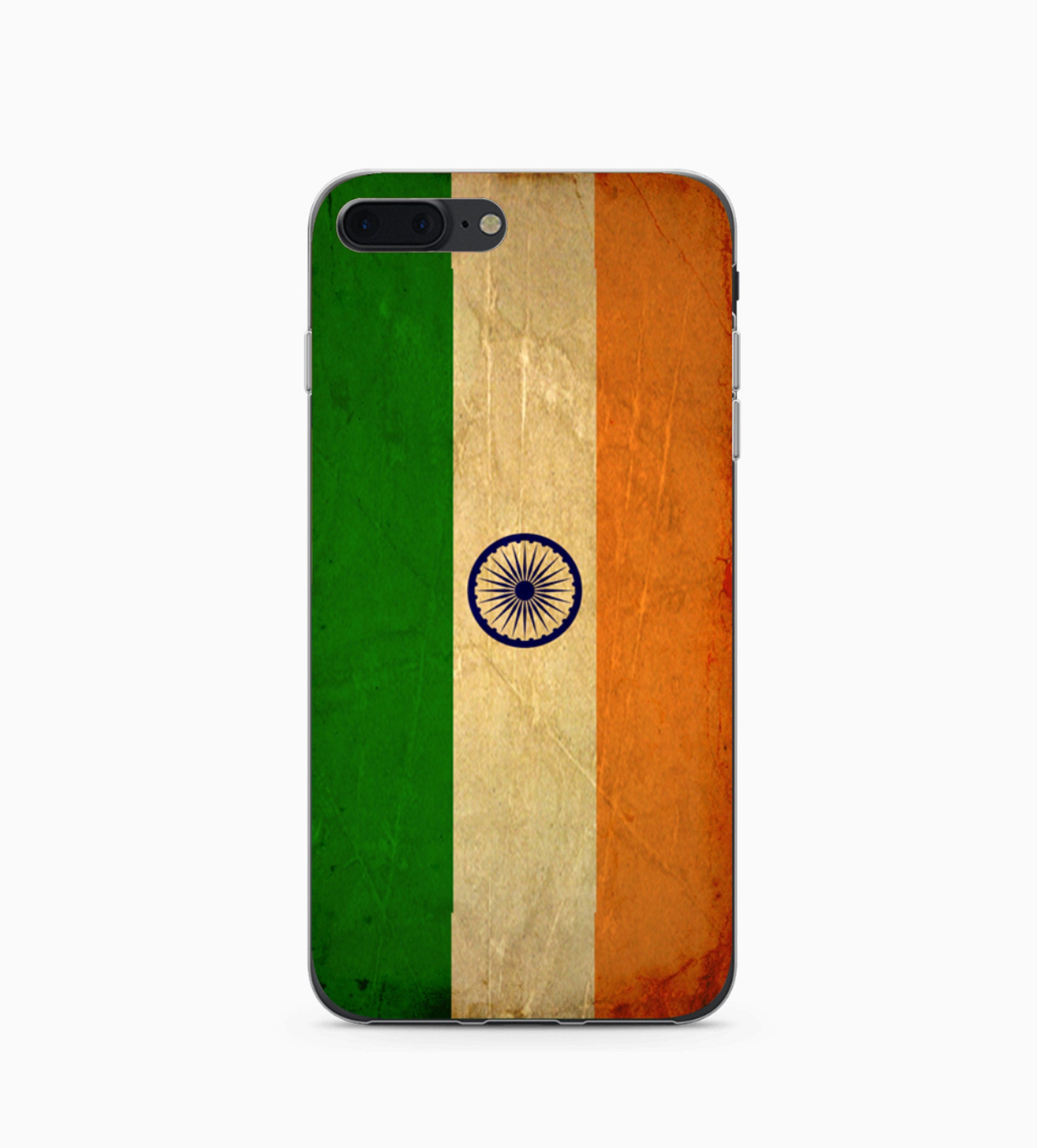 Vintage Flag India Phone Case Available for iPhone 16, 14, 13, 12, 11 ...