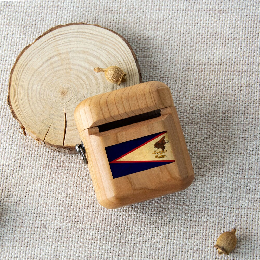 Vintage Flag American Samoa Wooden Airpods Case - Etsy