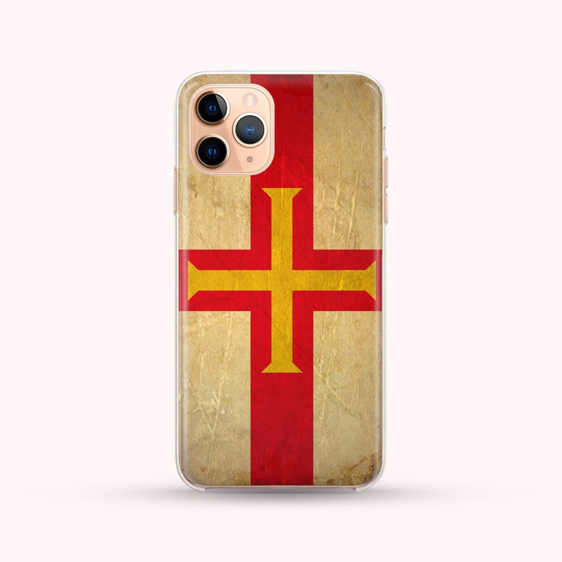 Vintage Flag Guernsey Phone Case Available for iPhone 16, 14, 13, 12 ...