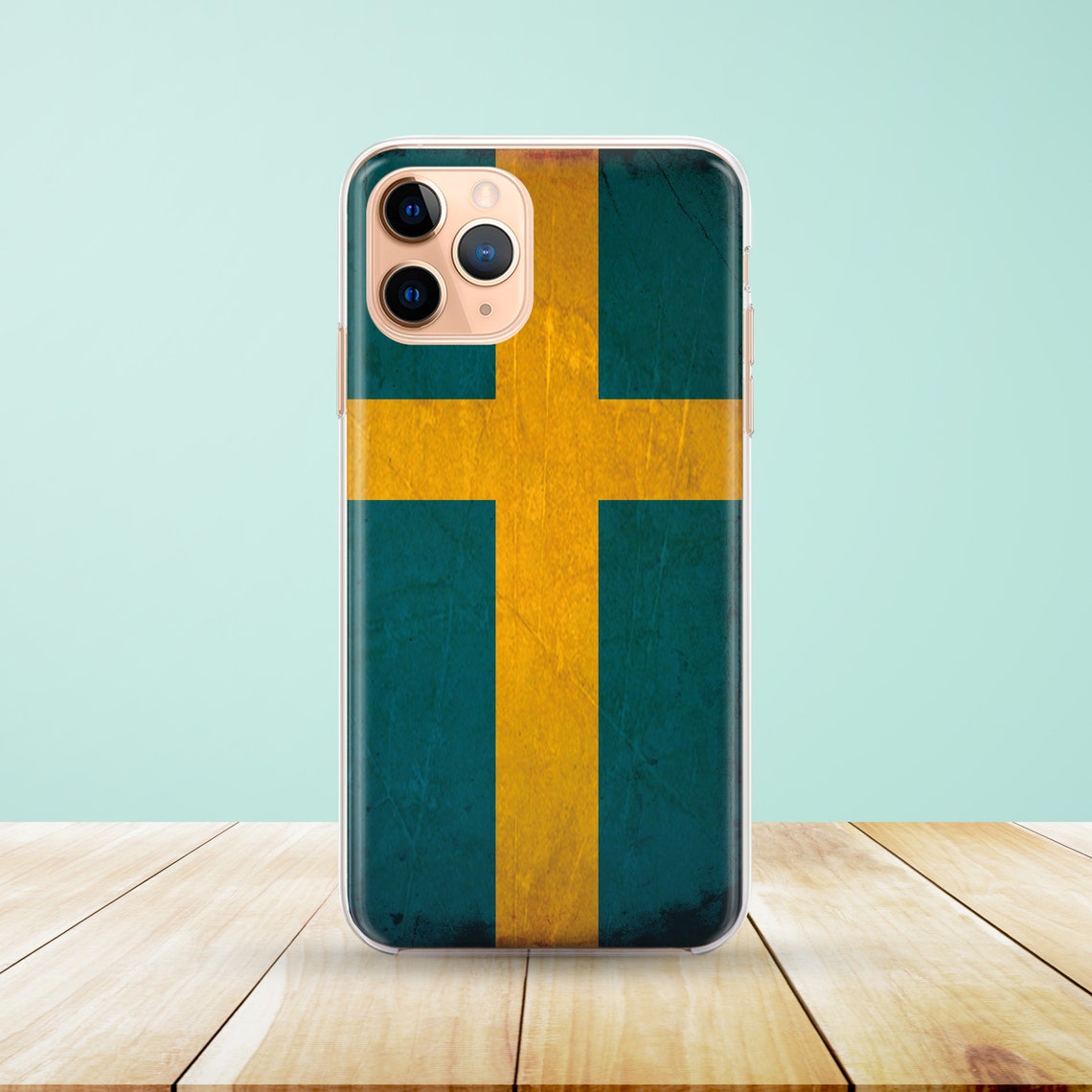 Vintage Sweden Flag Phone Case Available for iPhone 14, 13, 12, 11, XS Max Samsung S22, S21, S20 ...