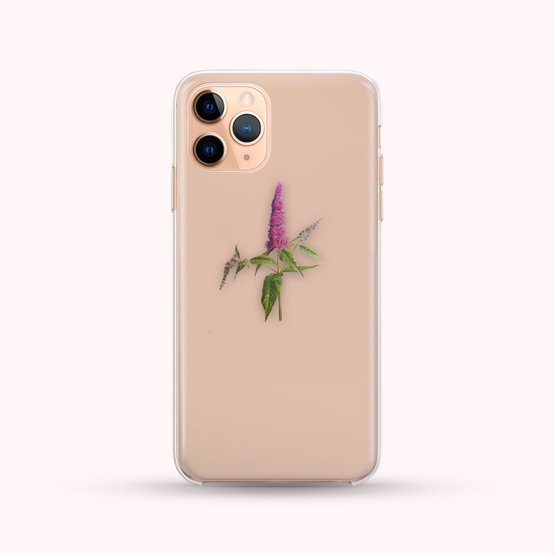 Illustrated Buddleja Davidii Lilac Phone Case, Blossom Phone Cover for ...