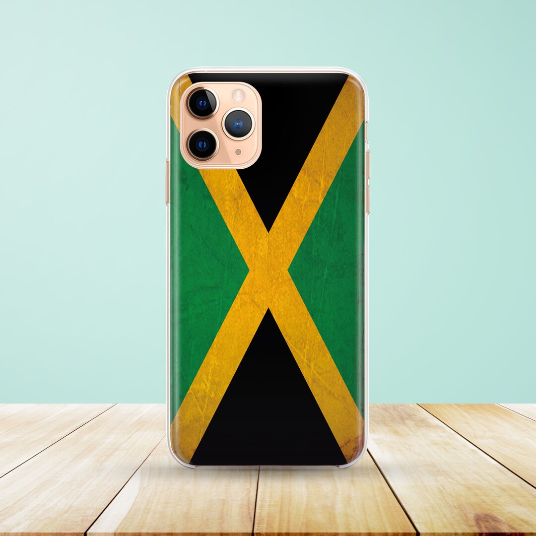 Vintage Flag Jamaica Phone Case Available for iPhone 16, 14, 13, 12, 11 ...