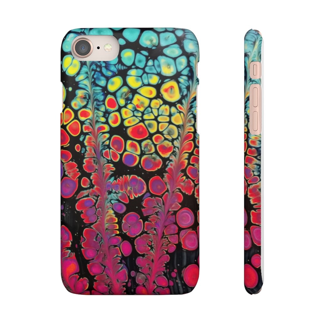 Abstract Rainbow Phone Case Available for iPhone 14, 13, 12, 11, XS Max ...