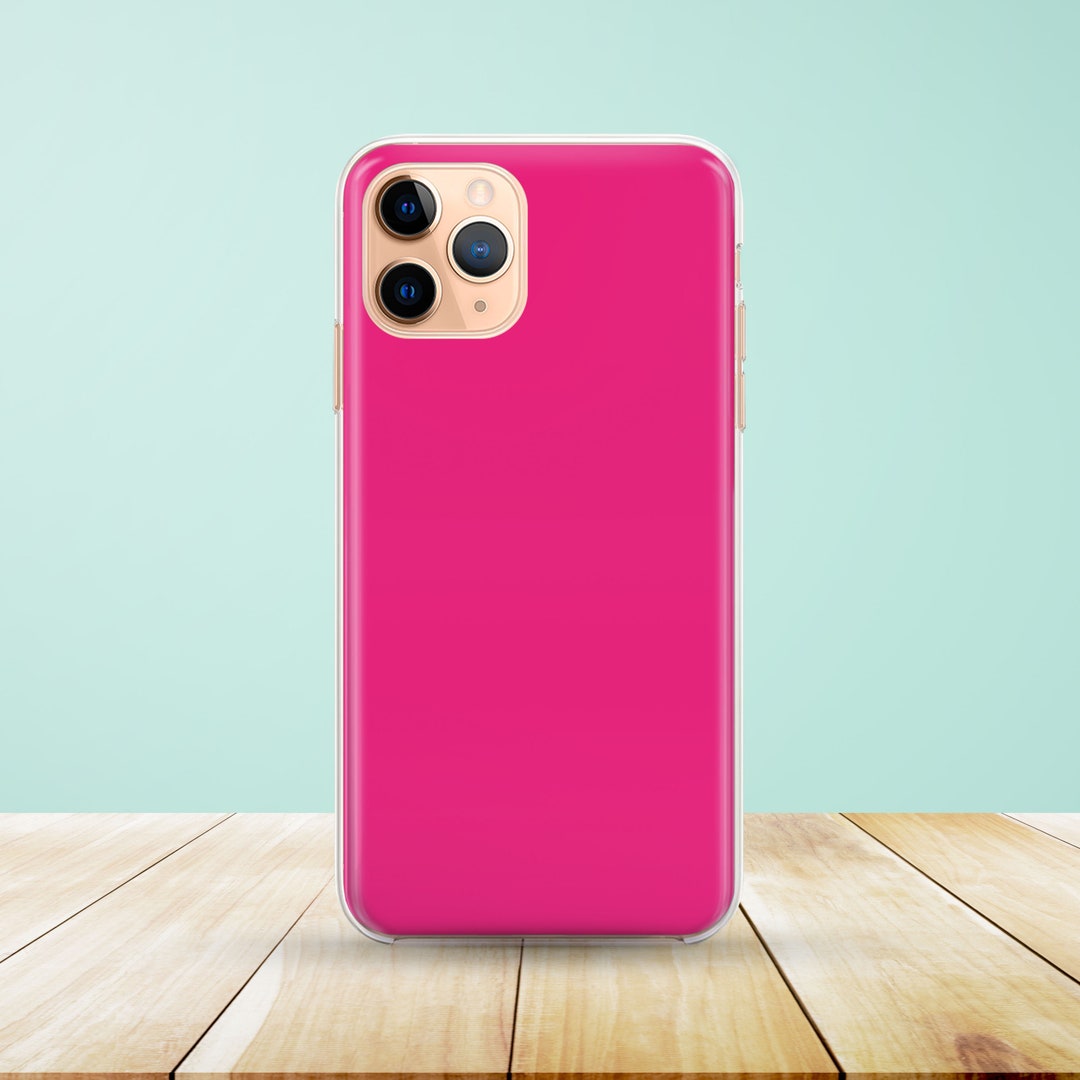 Plain Pink Phone Case Available for iPhone 16, 11, XR, XS, XS Max ...