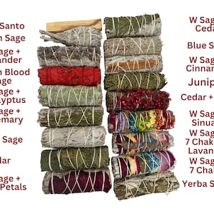 Sage Variety Pack, Smudging Bundle Set, SAGE BUNDLE 18 PCS, 18 Pack ...