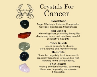 Cancer Crystal Set - Etsy
