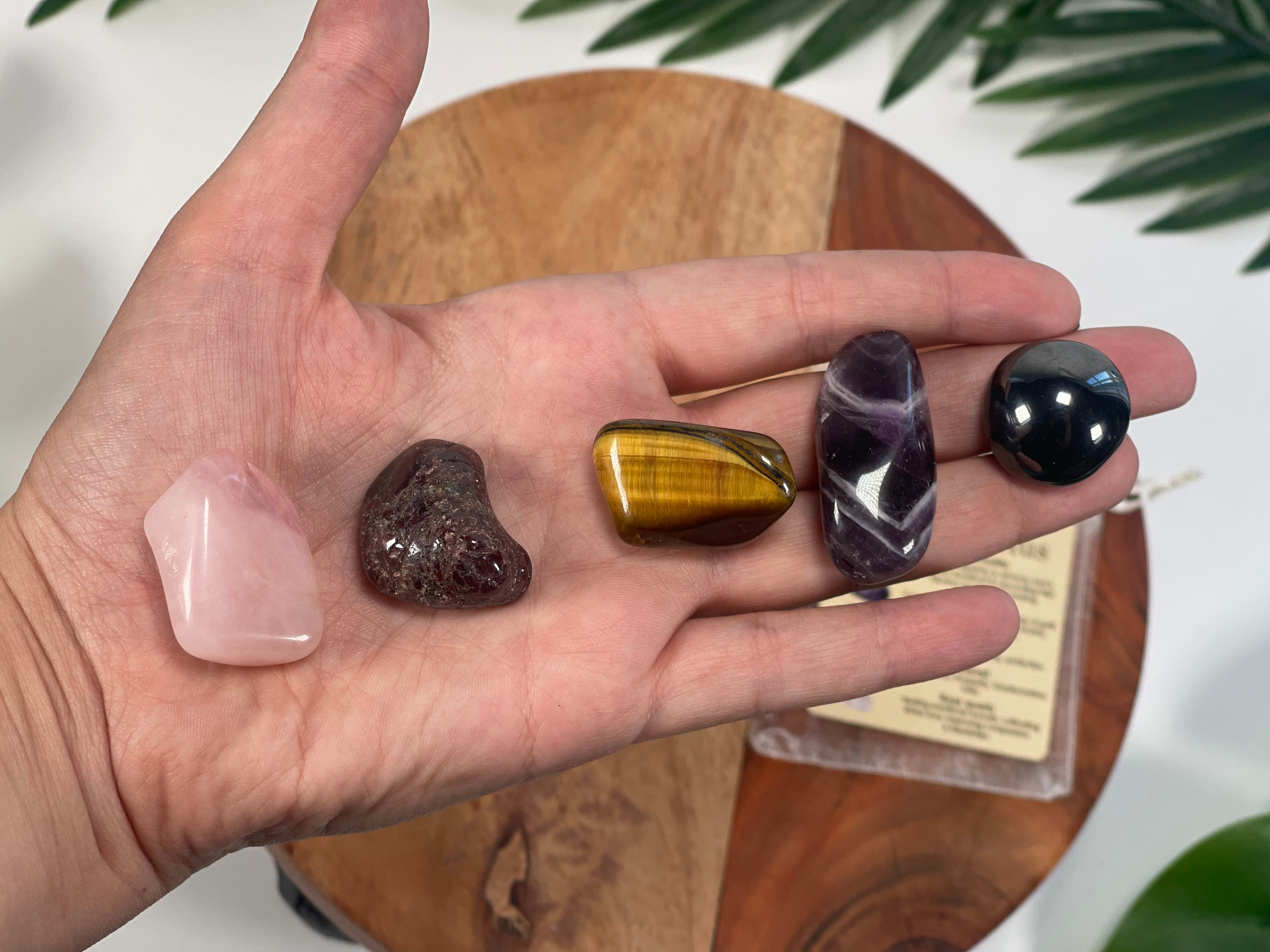 CANCER Crystal Set, 5x Crystals Set for CANCER (bloodstone, Red Jasper ...