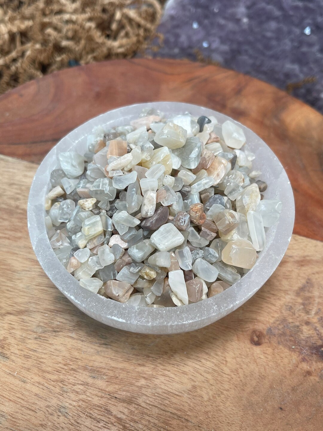 Natural Moonstone Chip , Real Moonstone Chip , Moonstone Tumble Loose ...