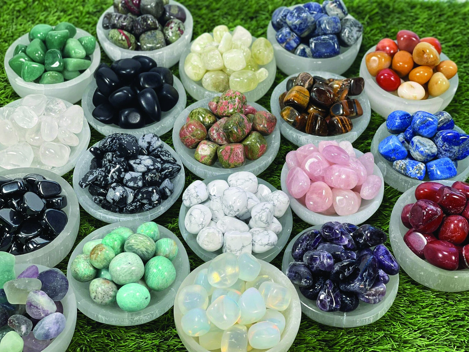 Authentic Tumbled Crystal / Tumbled Stone/clear Quartz/amethyst/rose ...