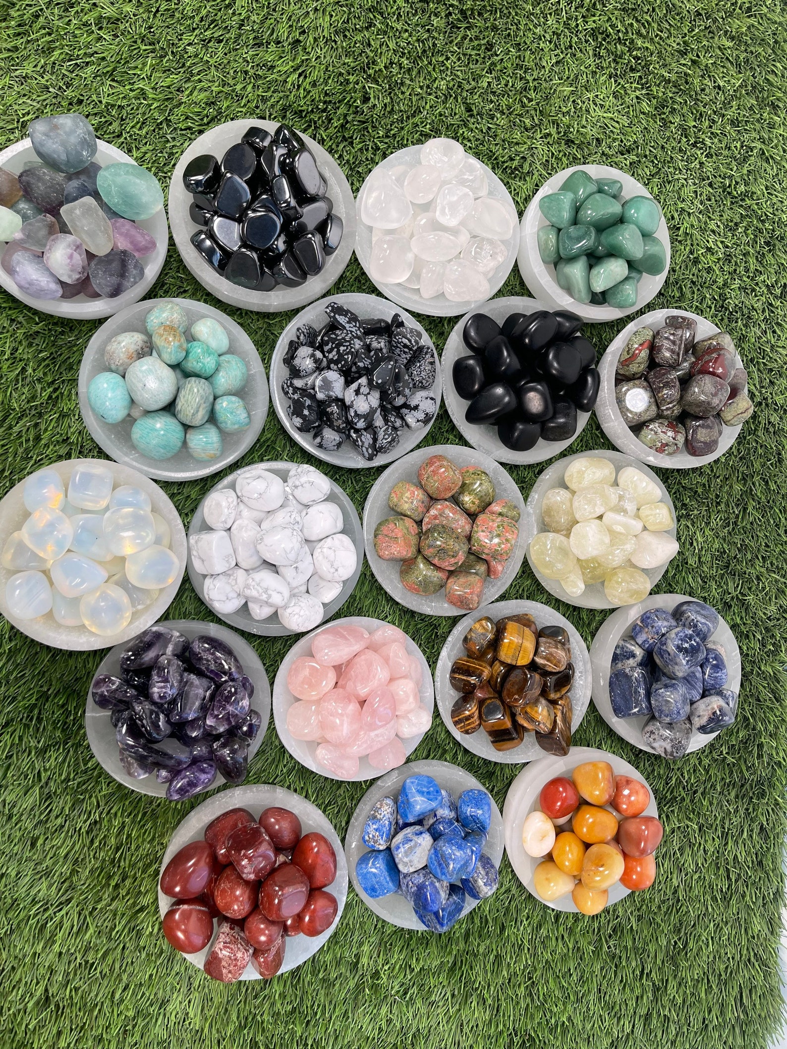 Authentic Tumbled Crystal / Tumbled Stone/clear Quartz/amethyst/rose ...