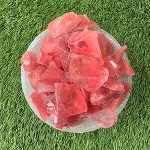 Watermelon Quartz RAW , 0.75"-1.25" Size, Wicca, Witchcraft, Tumbling ...