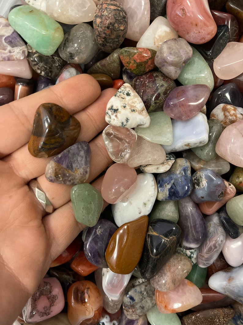 Assorted Tumbled Stones 0.5 in and 1 in BIG From 2oz Wholesale - Etsy