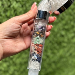 7 Chakra Crystal Shower Head / High-pressure Handheld Shower Head ...