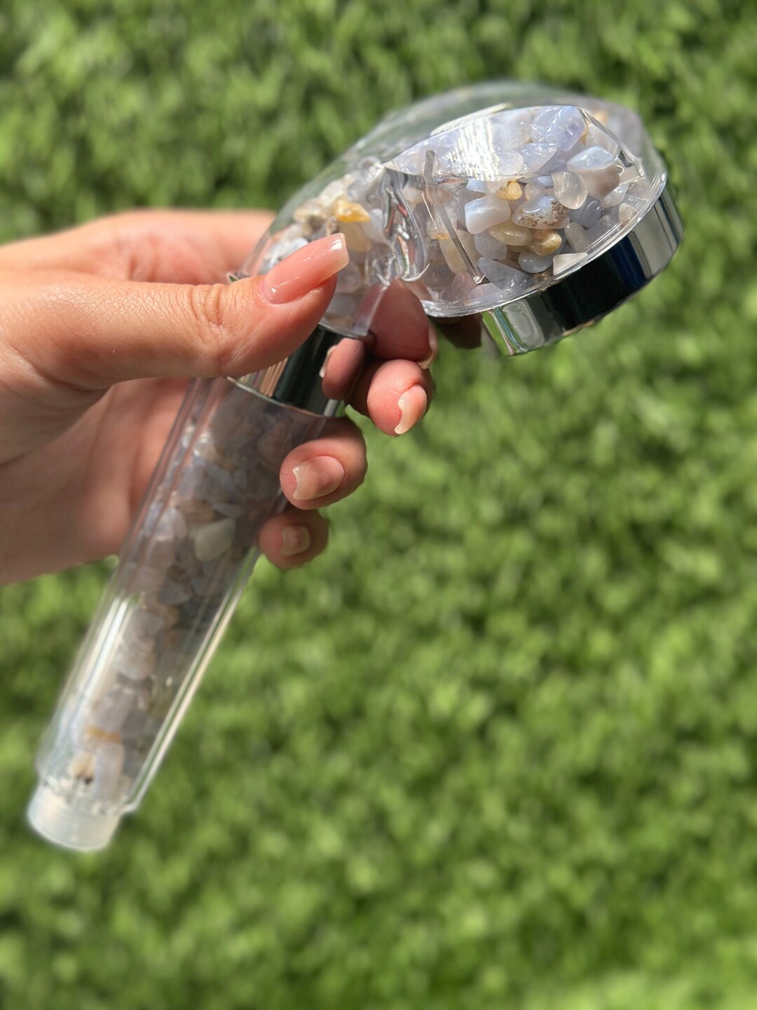 Blue Lace Agate Shower Head / High-pressure Handheld Shower Head ...