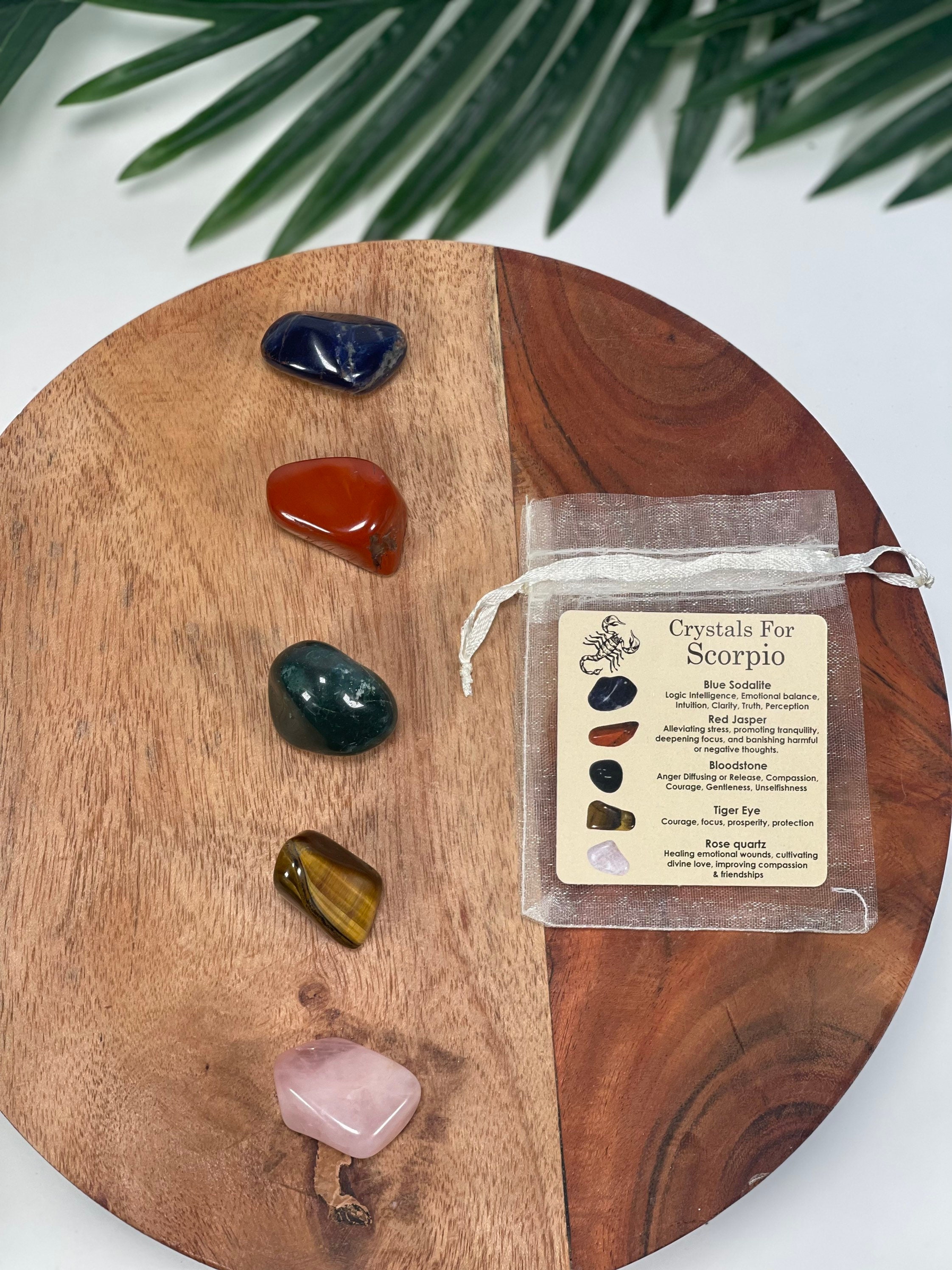 SCORPIO Crystal Set 5x Crystals Set for SCORPIO blue - Etsy