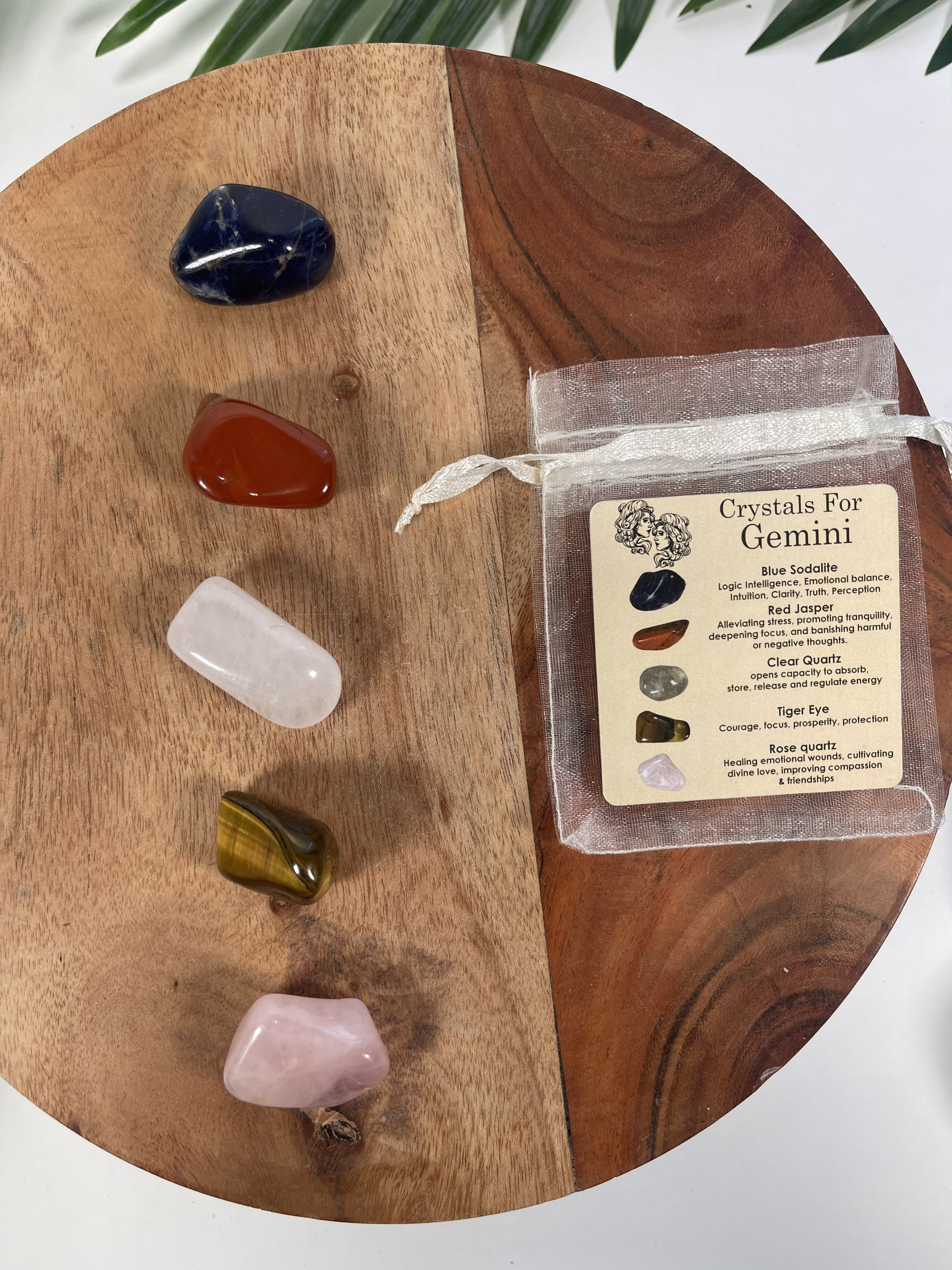 GEMINI Crystal Set 5x Crystals Set for GEMINI Blue Sodalite | Etsy