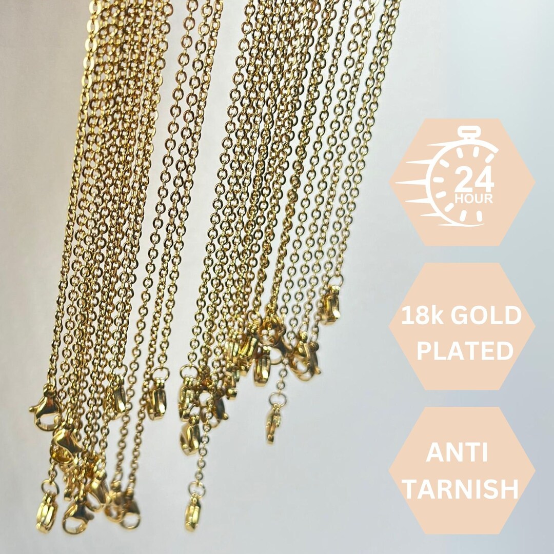 18K Gold Plated Chain | Stainless Steel Chain | Chain Necklace ...