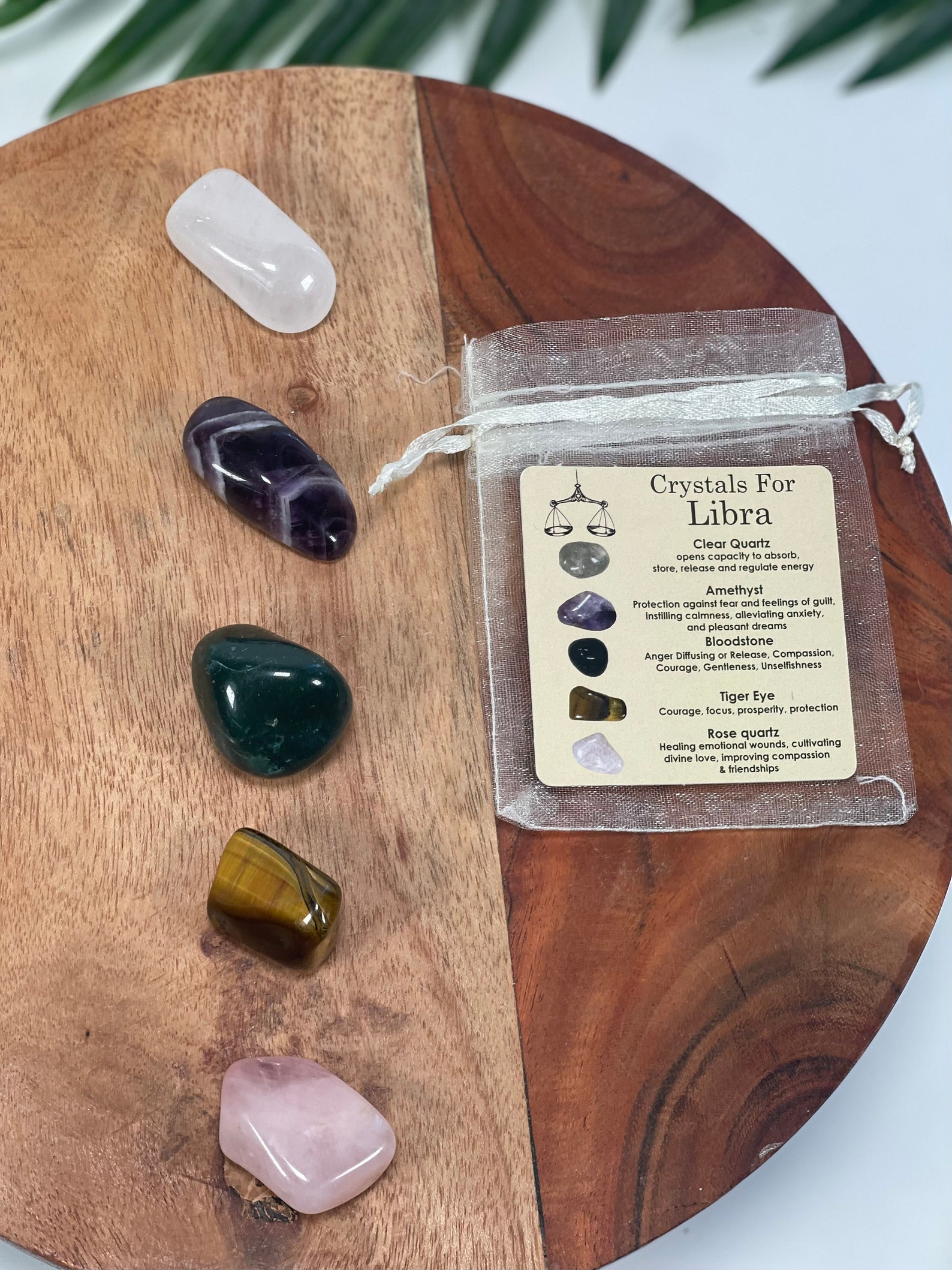 LIBRA Crystal Set 5x Crystals Set for LIBRA clear Quartz - Etsy