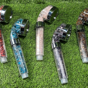 7 Chakra Crystal Shower Head / High-pressure Handheld Shower - Etsy