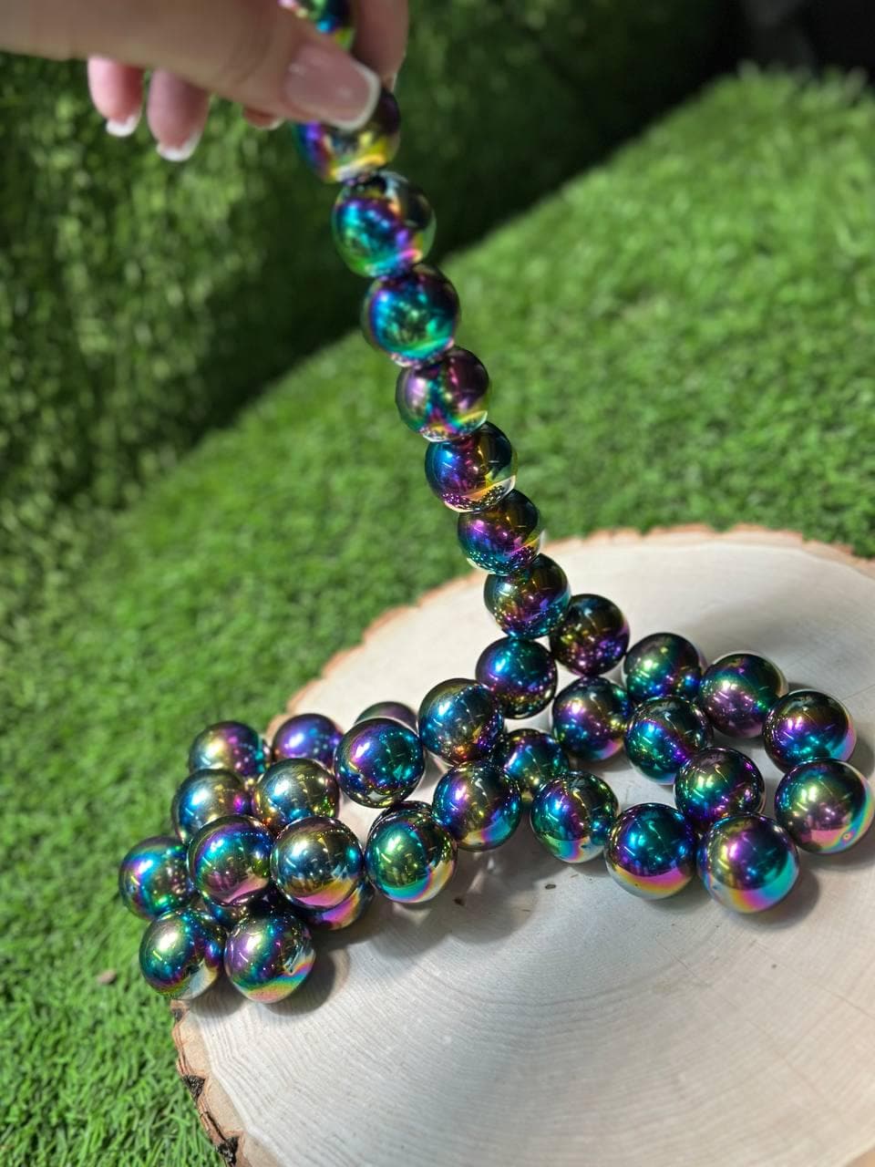 Rainbow MAGNETIC HEMATITE Tumbled Stones, Round Magnets, 25mm - Etsy