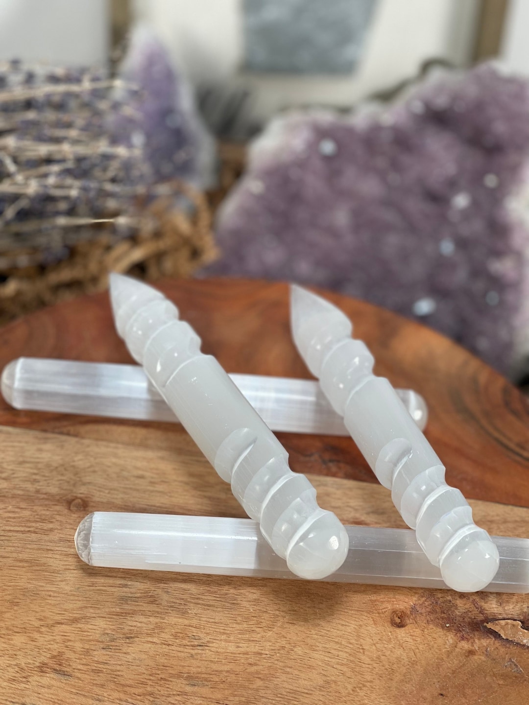 Selenite Wands / Selenite Twisted / Spiral Wand /WHOLESALE Selenite ...