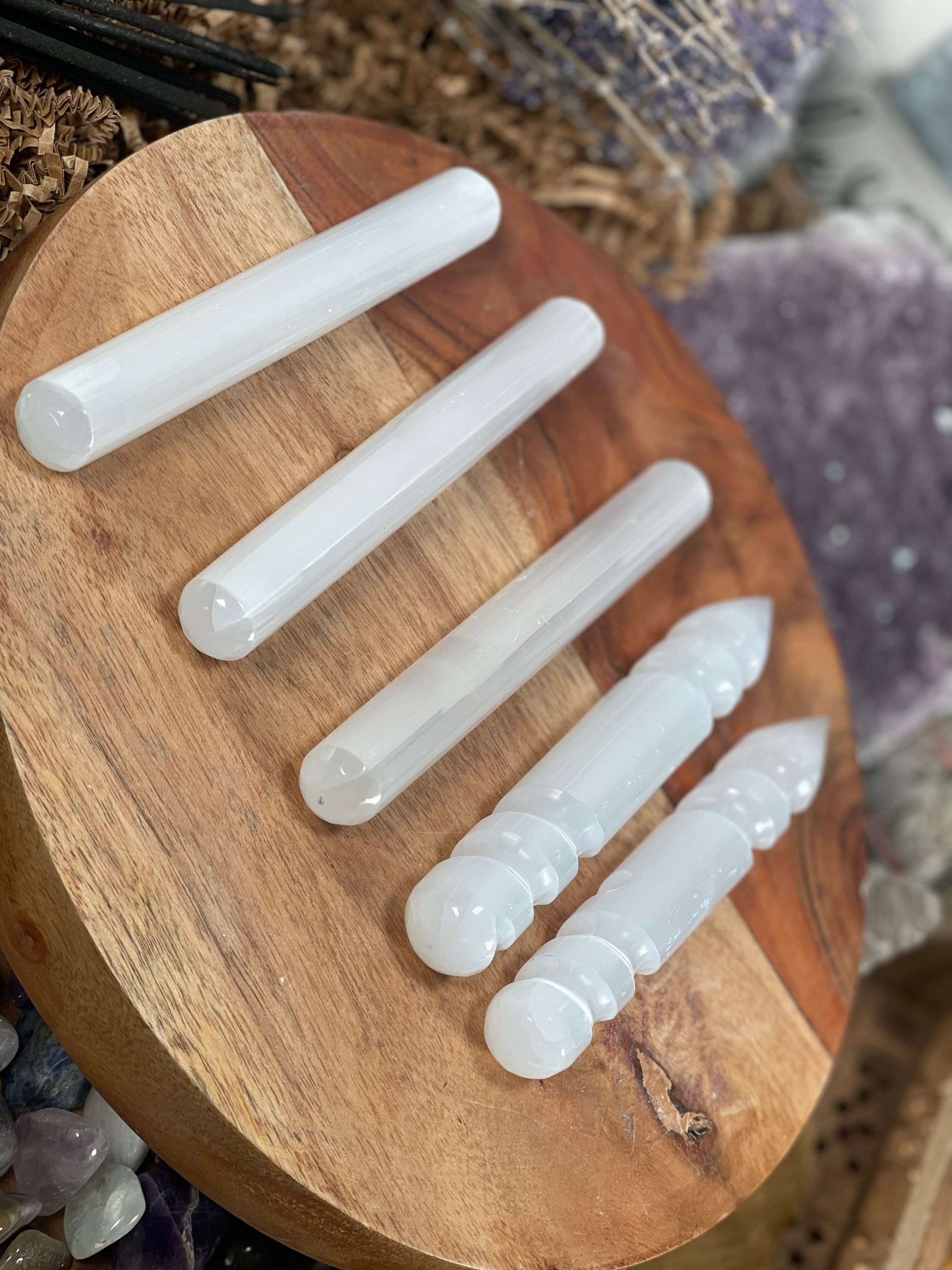 Selenite Wands / Selenite Twisted / Spiral Wand /WHOLESALE Selenite ...