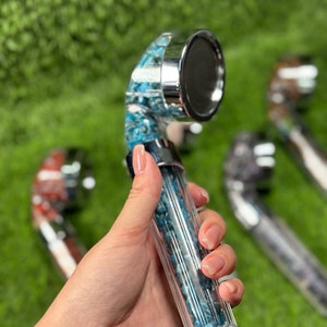 7 Chakra Crystal Shower Head / High-pressure Handheld Shower - Etsy