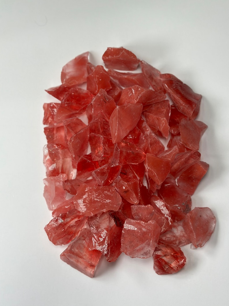 Watermelon Quartz RAW , 0.75"-1.25" Size, Wicca, Witchcraft, Tumbling ...