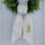 Spring Green Stripe Monogram Wreath Sash for Front Door, Personalized ...