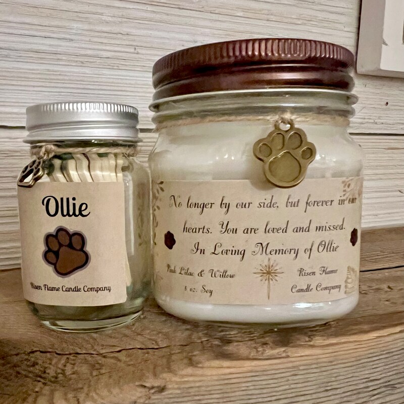 Pet Memorial Candle - Etsy