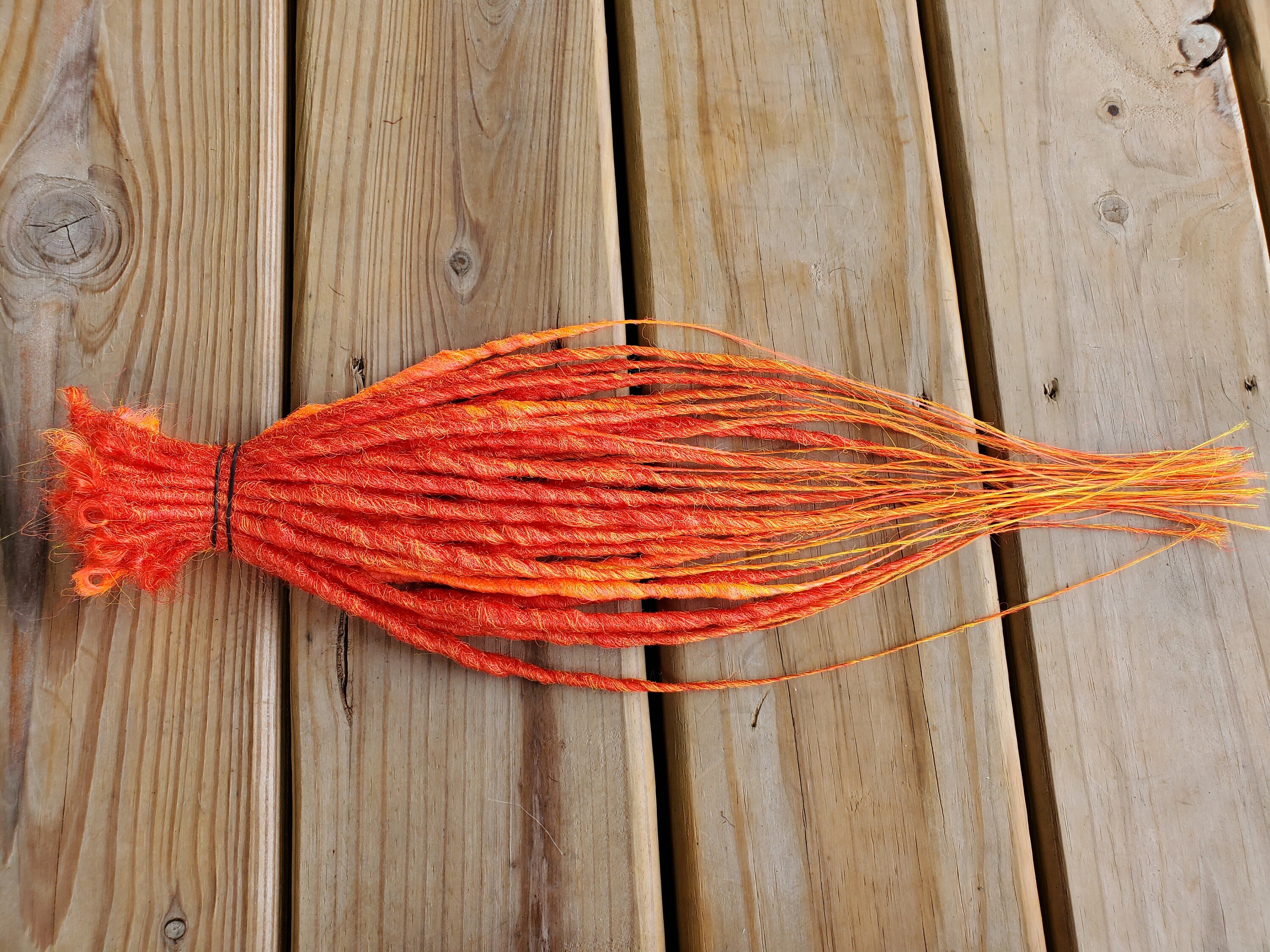 40 Orange Dreads SE Synthetic Dreadlocks Hair Extensions | Etsy