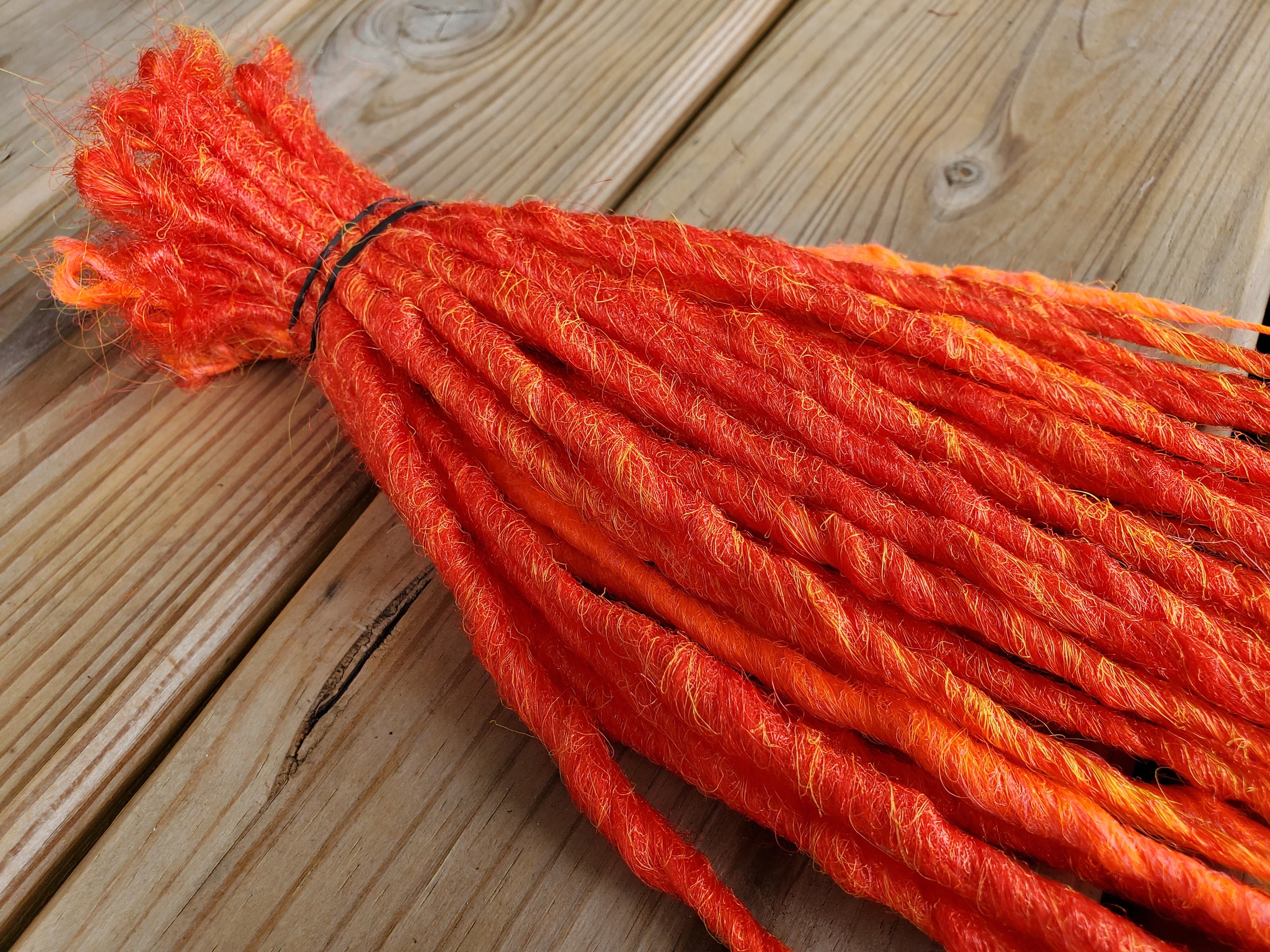 40 Orange Dreads SE Synthetic Dreadlocks Hair Extensions | Etsy