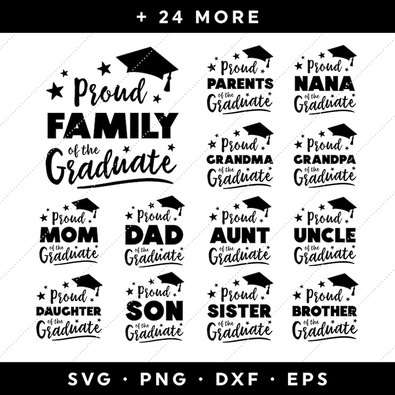 Graduation SVG Bundle, Graduation Shirt Design SVG, 2024 Grad SVG ...