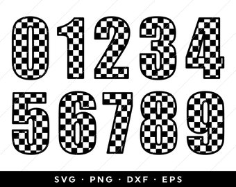 Racing Numbers Svg - Etsy