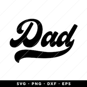 Retro Dad SVG, Fathers Day SVG, Vintage Font Dad SVG, New Dad Svg, Dad ...