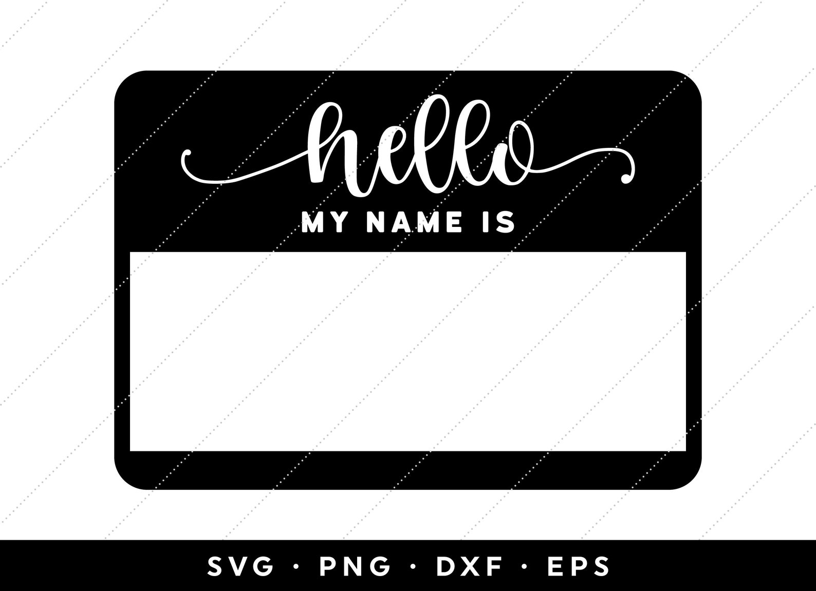 Name Tag SVG Hello My Name is SVG Hello World Svg Baby Svg | Etsy