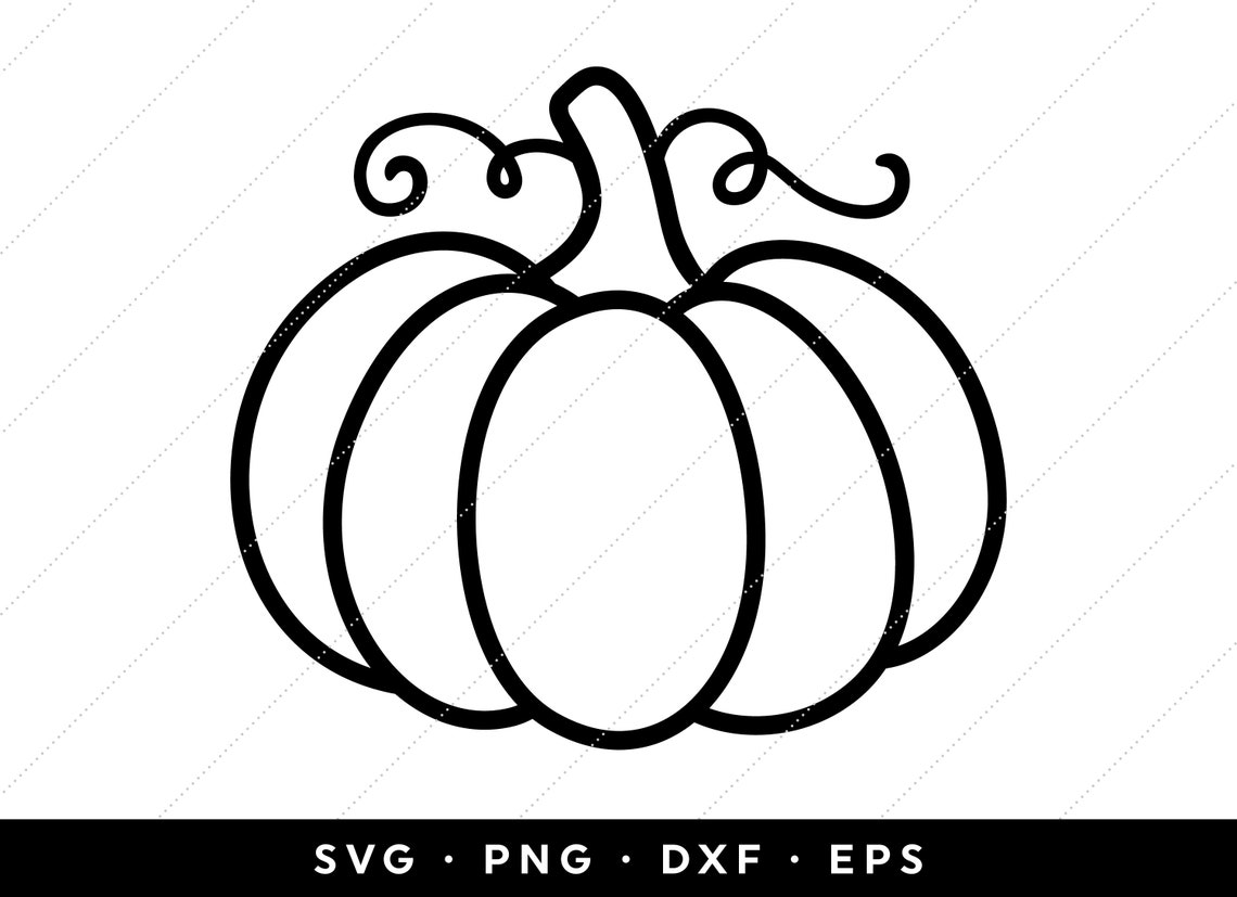 Pumpkin Outline SVG Pumpkin SVG Fall SVG Thanksgiving Svg - Etsy